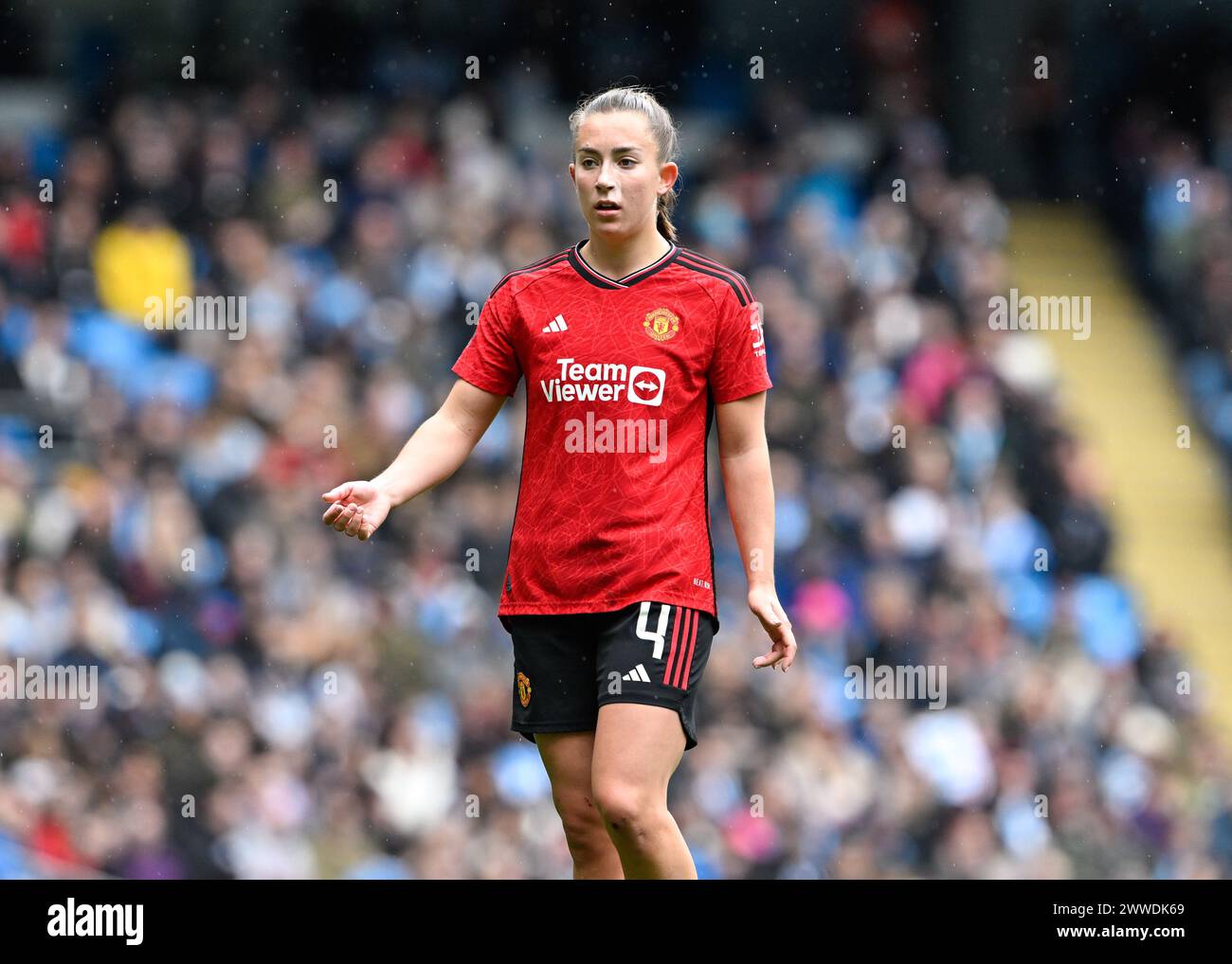Maya Le Tissier of Manchester United Women, during The FA Women's Super ...