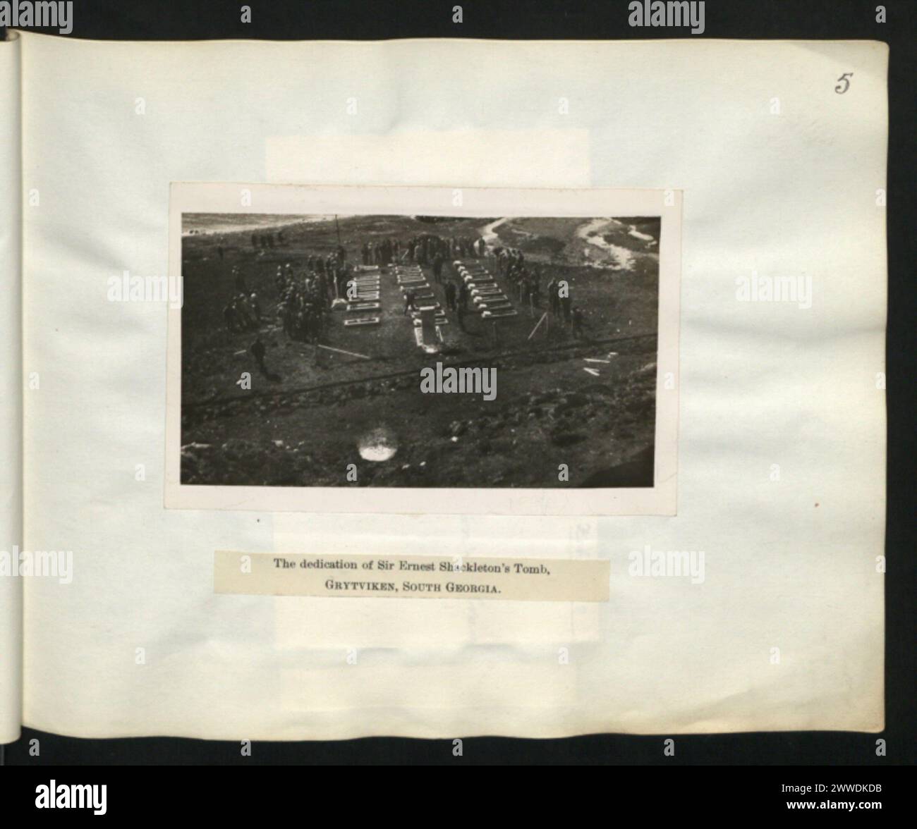 The dedication of Sir Ernest Shackleton's Tomb in Grytviken, South ...
