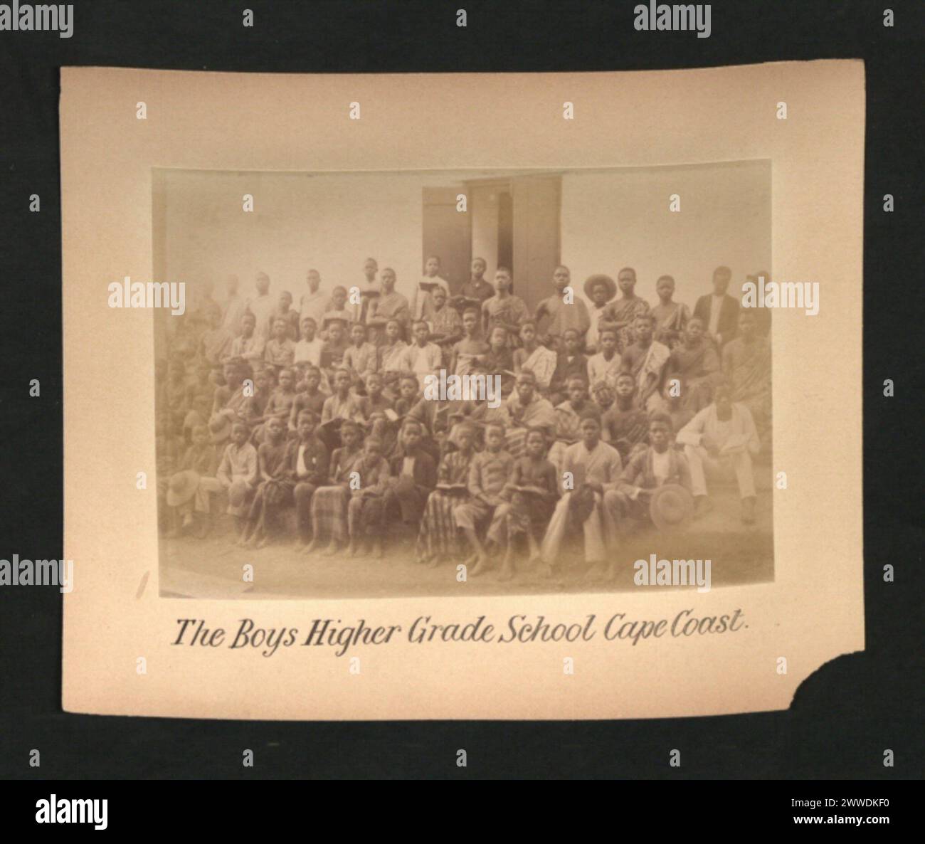 The Boys Higher Grade School in Cape Coast, established in 1892 ...