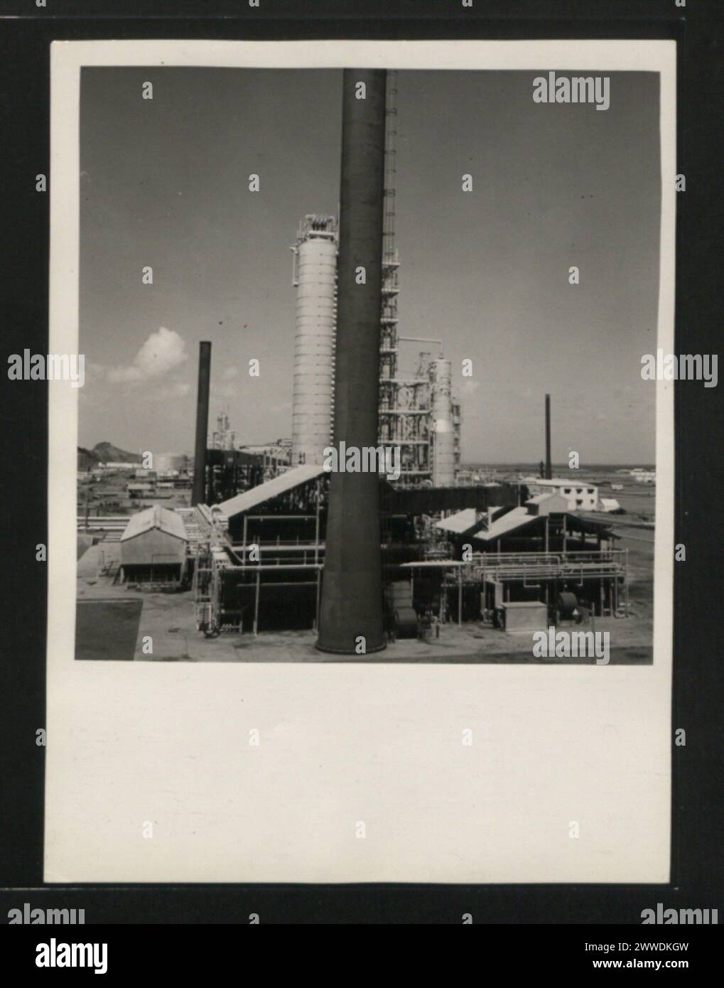Description: The oil refinery in Aden Colony, which employs over 2,000 ...