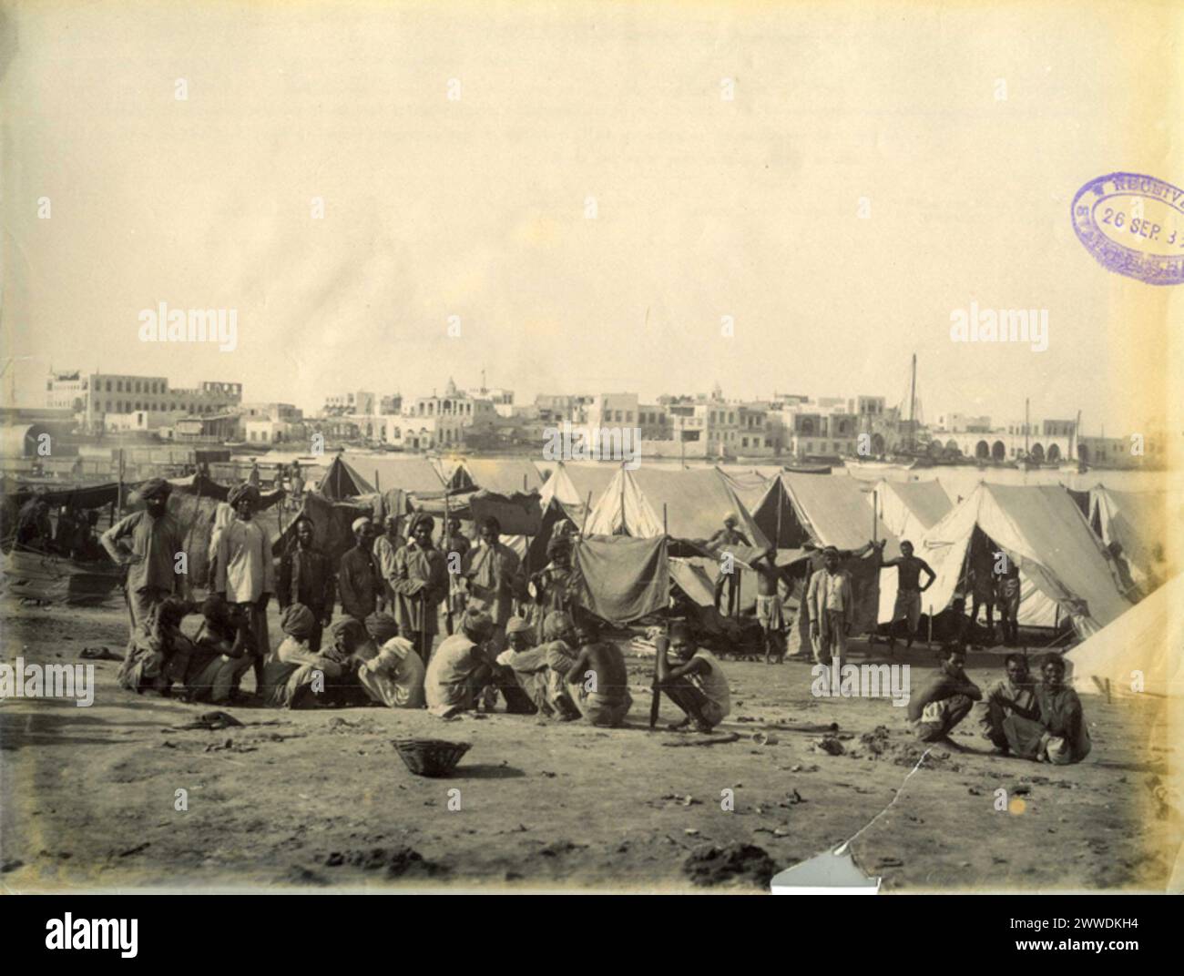 Suakim from Quarantine Island Description: "Photograph of view of ...