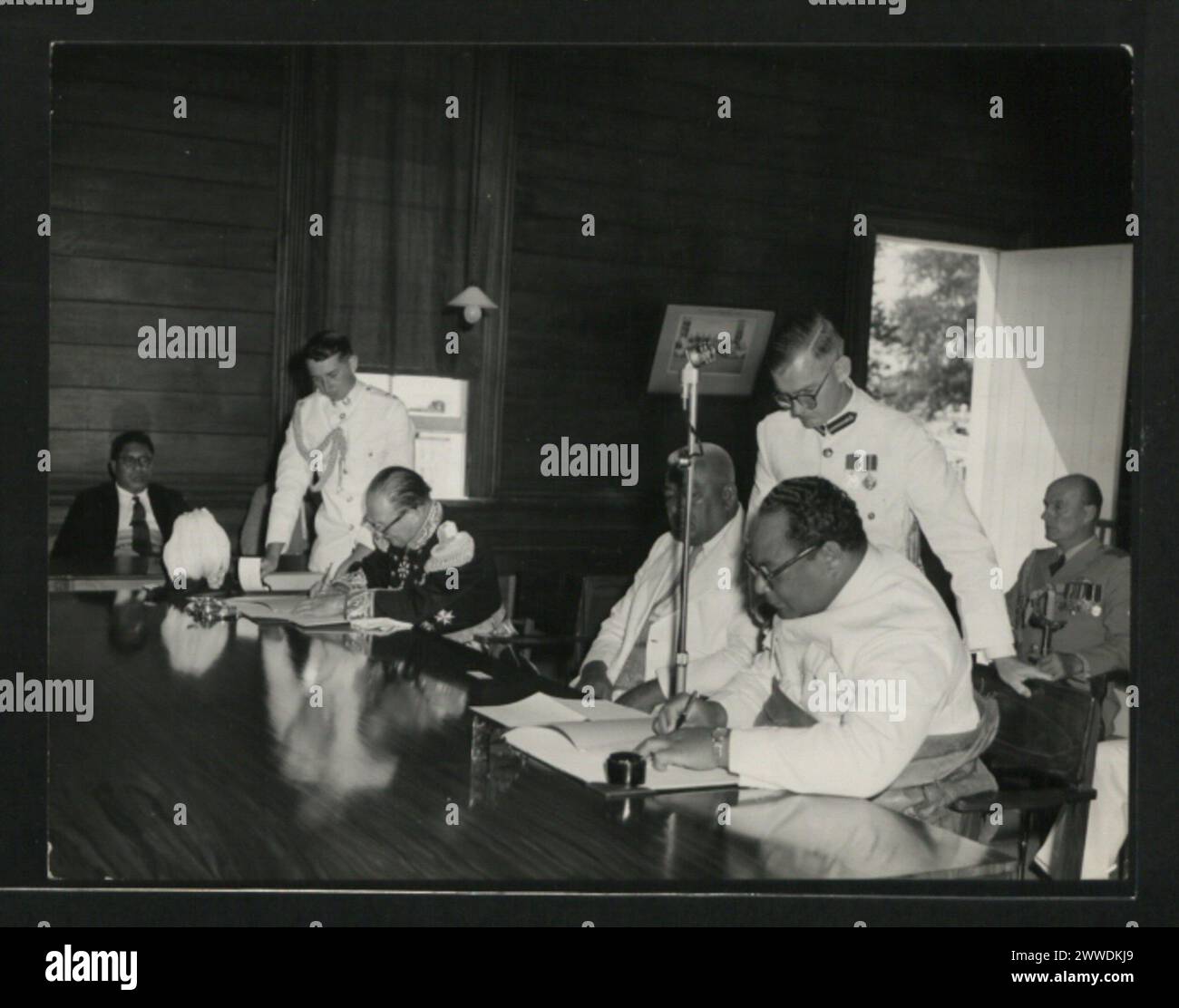 Description: Prince Tungi, Prime Minister of Tonga, and Sir Ronald ...