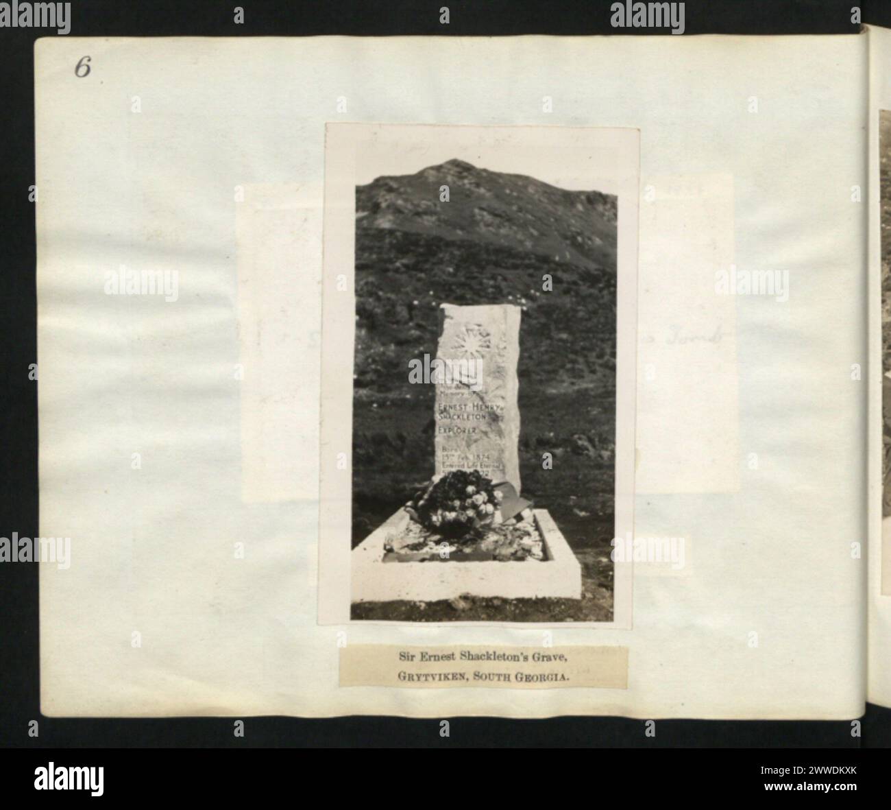 Description: Sir Ernest Shackleton's Grave, Grytviken, South Georgia. Location: Grytviken ...