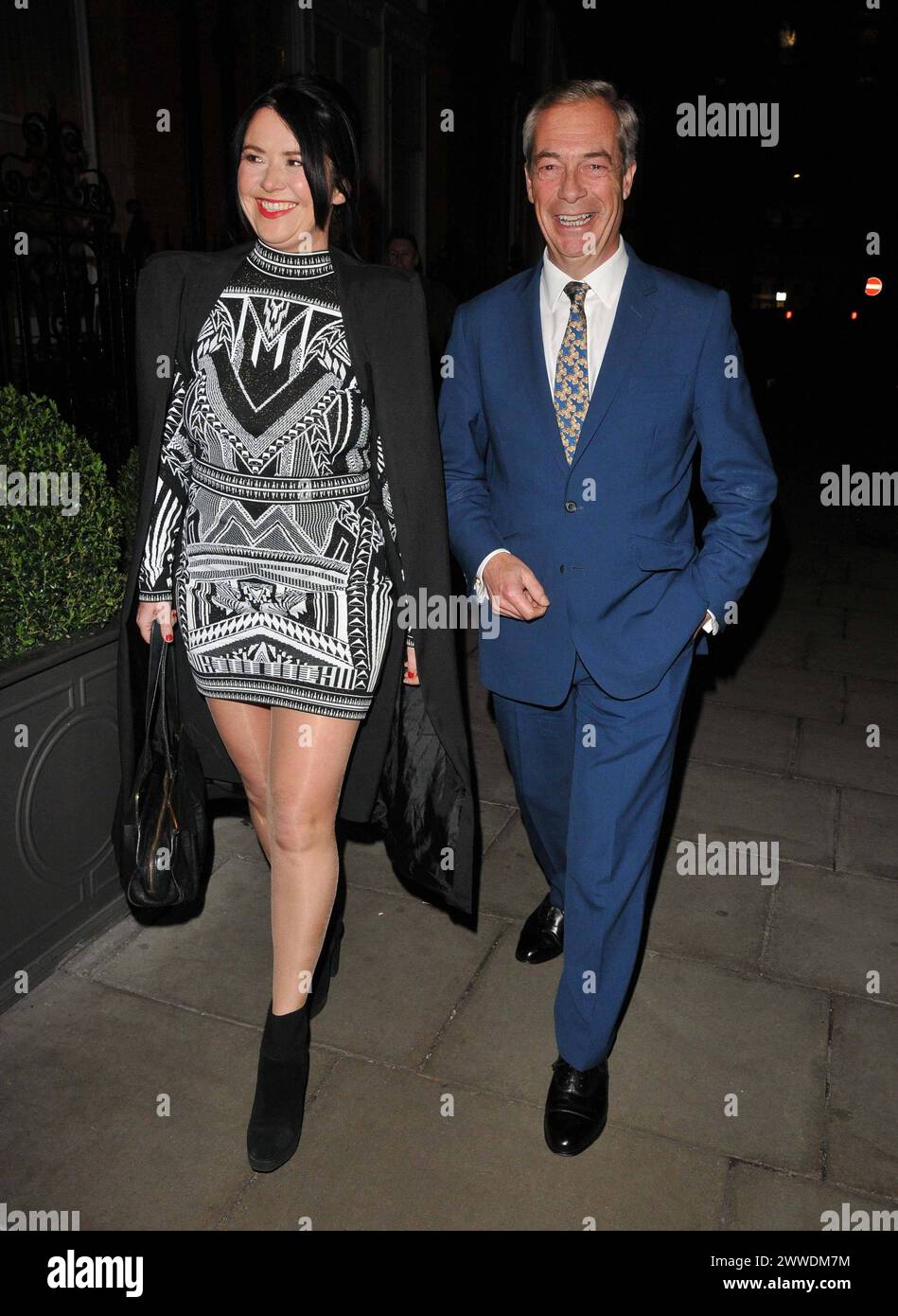 Inspiration Awards for Women 2024 Laure Ferrari and Nigel Farage at the ...