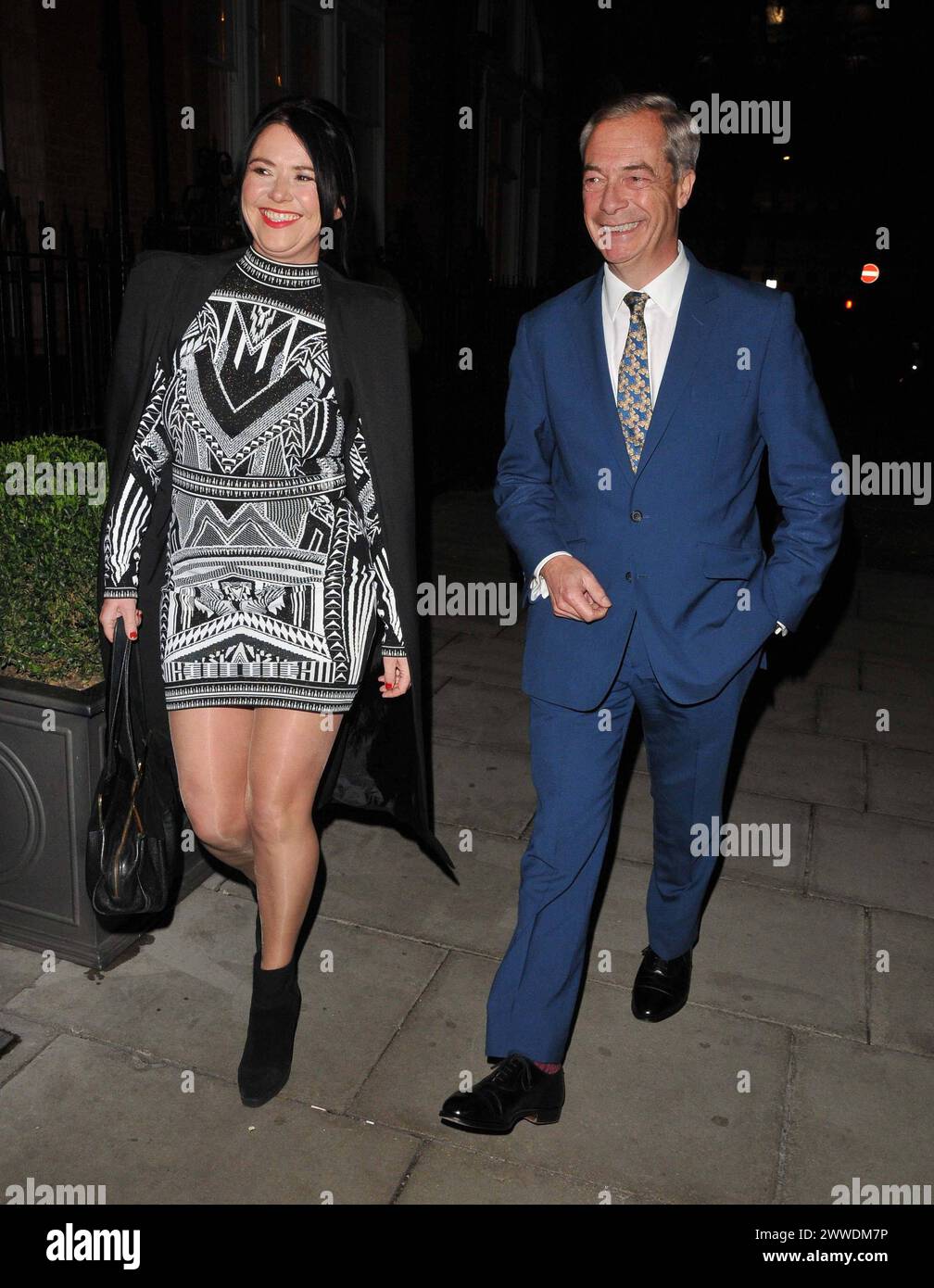 Inspiration Awards for Women 2024 Laure Ferrari and Nigel Farage at the ...