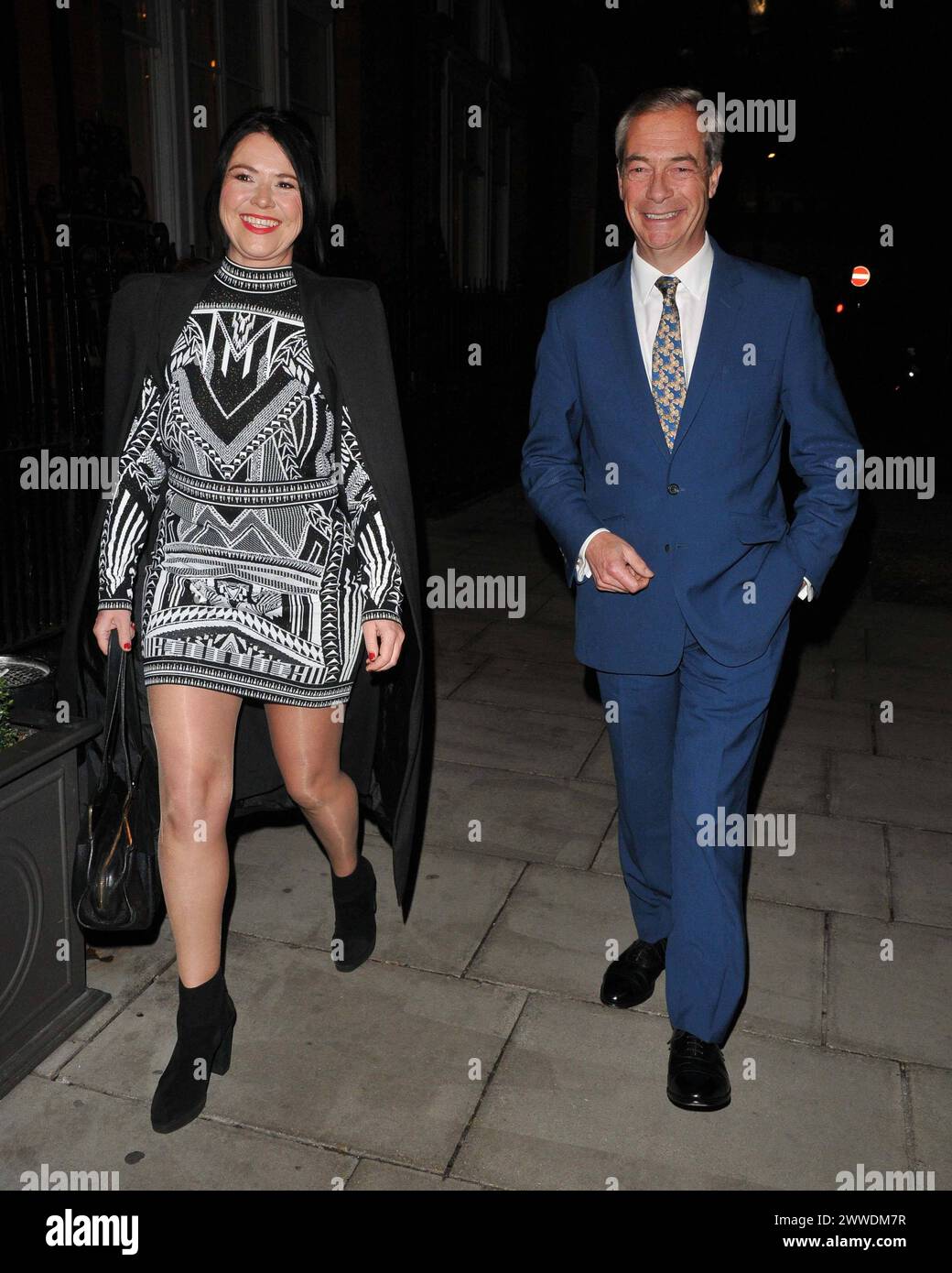 Inspiration Awards for Women 2024 Laure Ferrari and Nigel Farage at the ...