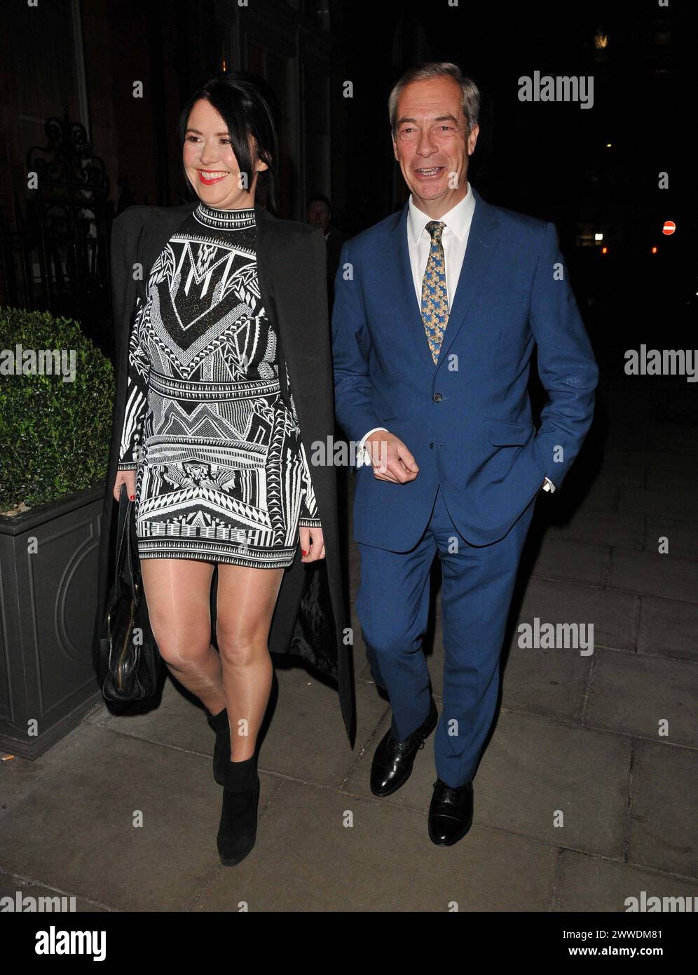 Inspiration Awards for Women 2024 Laure Ferrari and Nigel Farage at the ...