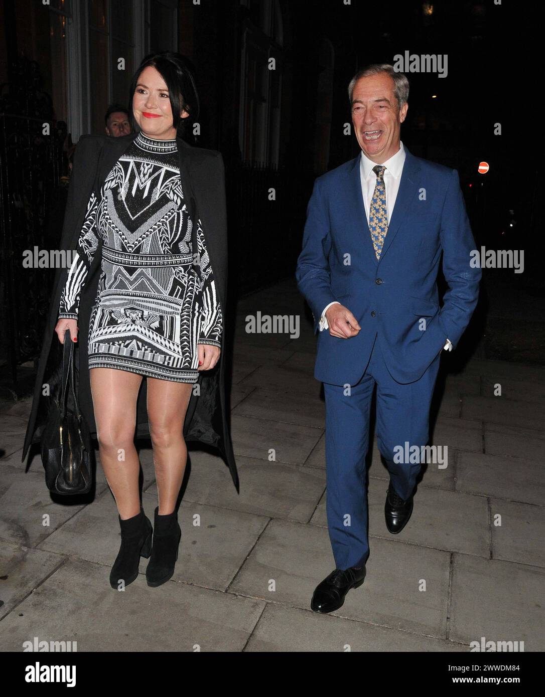 Inspiration Awards for Women 2024 Laure Ferrari and Nigel Farage at the ...