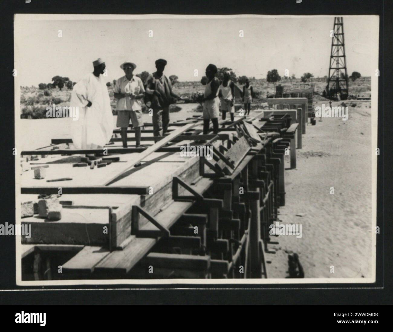 Description: The Yedseram Bridge under construction at Bama. 1955 ...