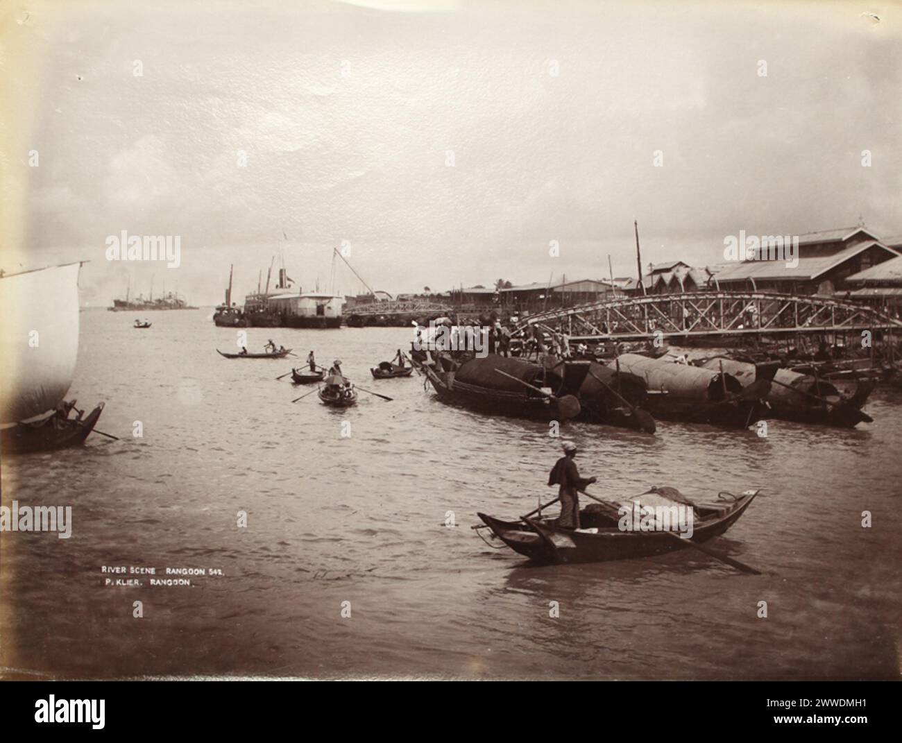 River Scene, Rangoon Description: River scene, Rangoon. Location ...