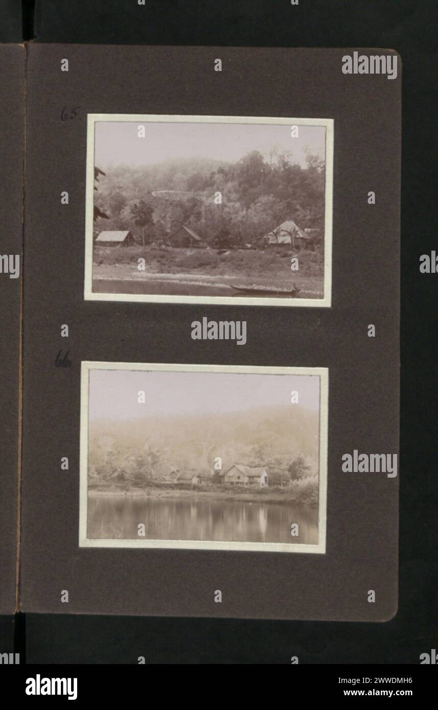 The image depicts a location in Borneo, Malaysia, showing the landscape ...