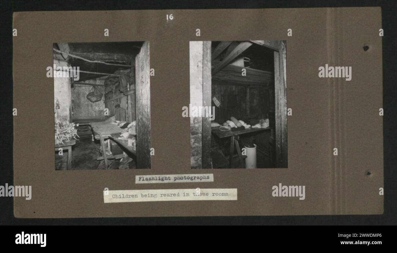 Photographs show children being raised in dark, poorly ventilated rooms ...