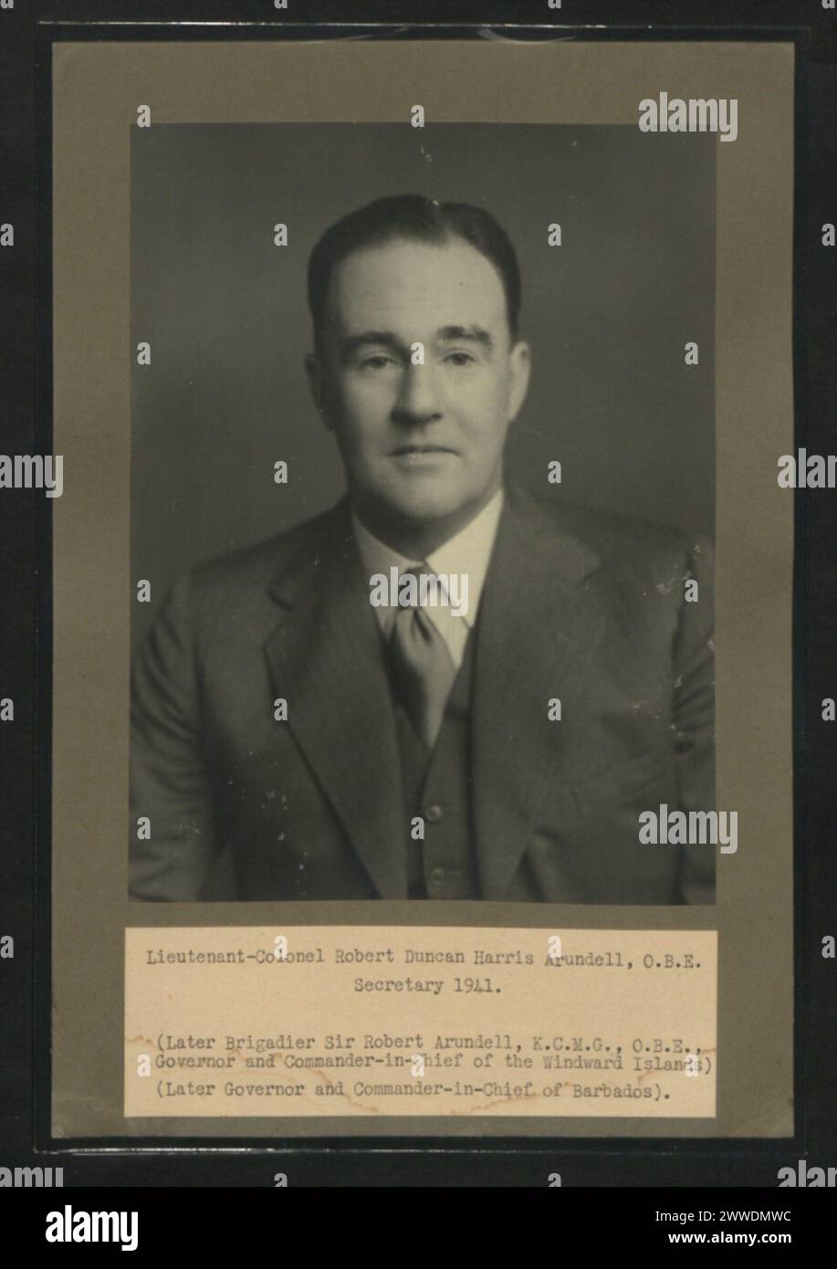 Description: Lieutenant-Colonel Robert Duncan Harris Arundell, O.B.E ...
