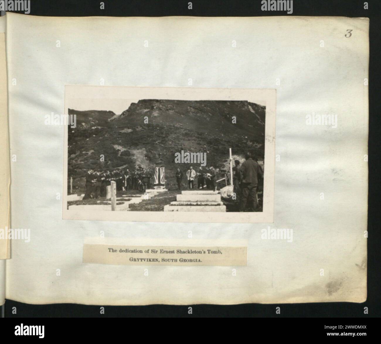 The dedication of Sir Ernest Shackleton's Tomb in Grytviken, South ...