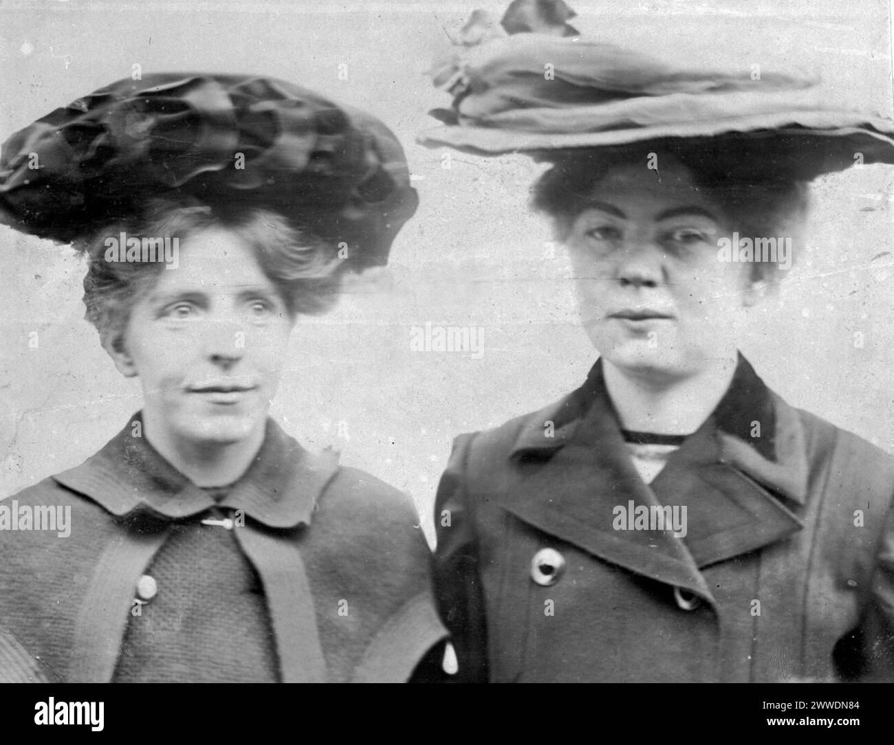 Christabel Pankhurst (r) with Miss Kenny Images registered at ...