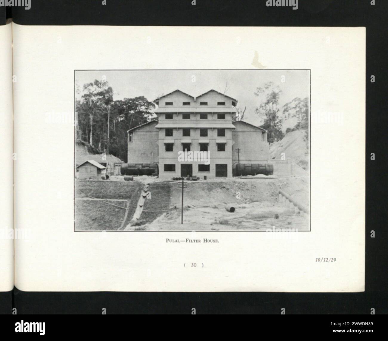 Description: Pulai. Filter House. Location: Pulai, Malaya Date: 10 ...
