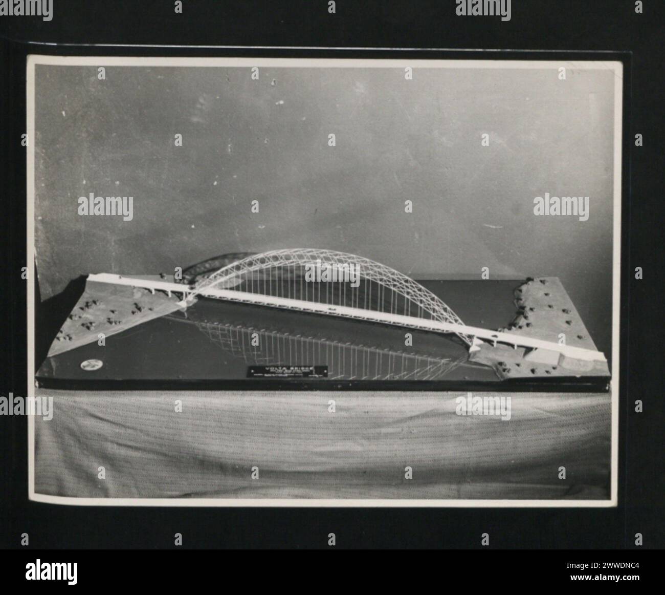 Description: Model of the "Volta Bridge", now called the Adomi Bridge ...