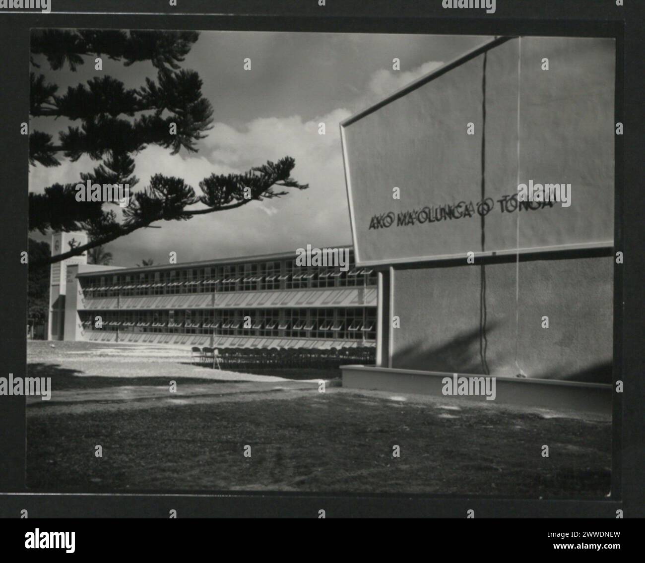 Description: The new Tonga High School at Nukualofa was officially ...