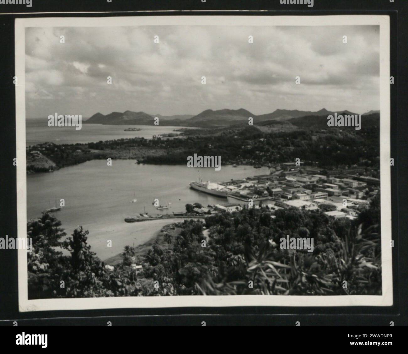 Photograph of Castries, St Lucia, taken between 1957 and 1960, showing ...