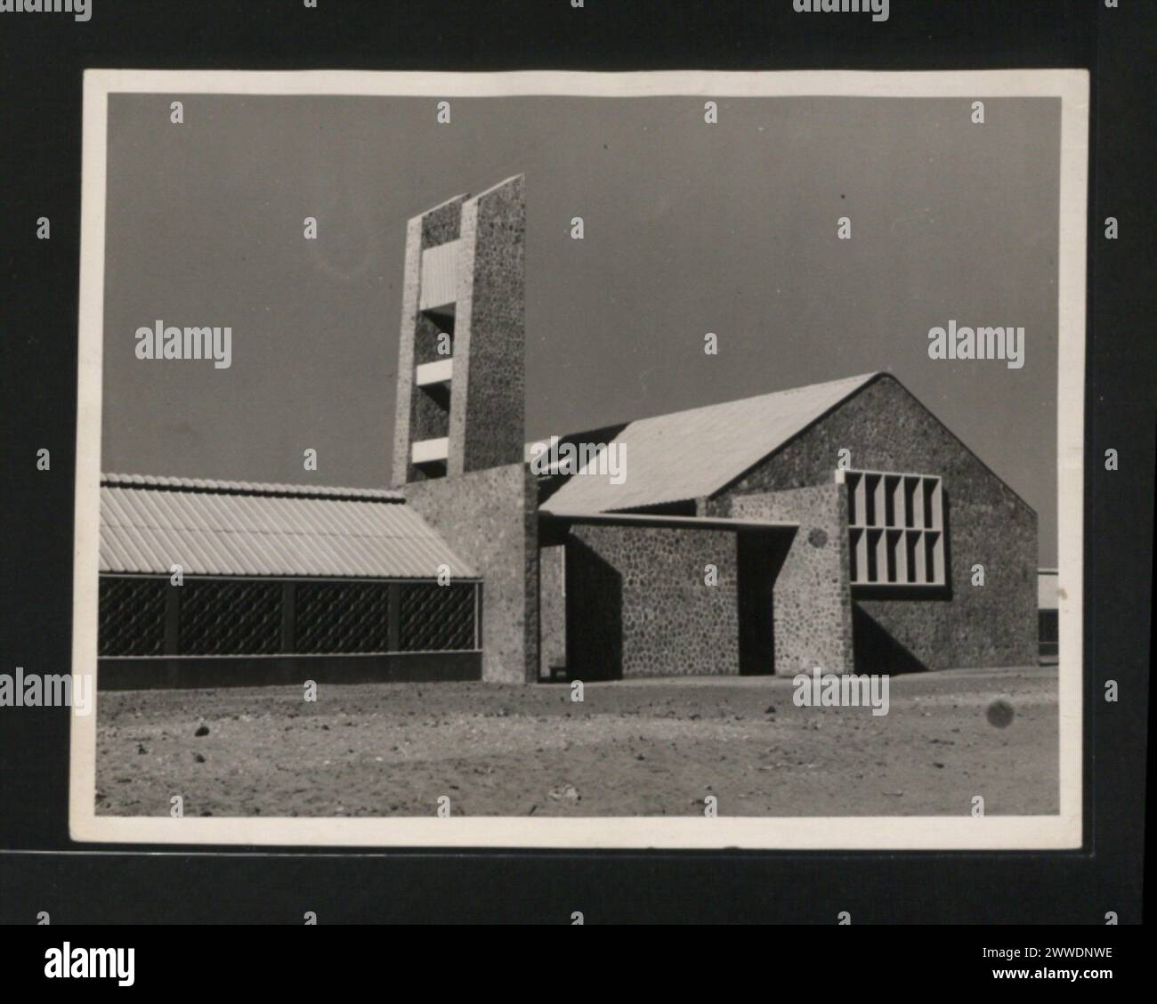 Description: Rear view of the Aden Girls College at Khormaksar ...