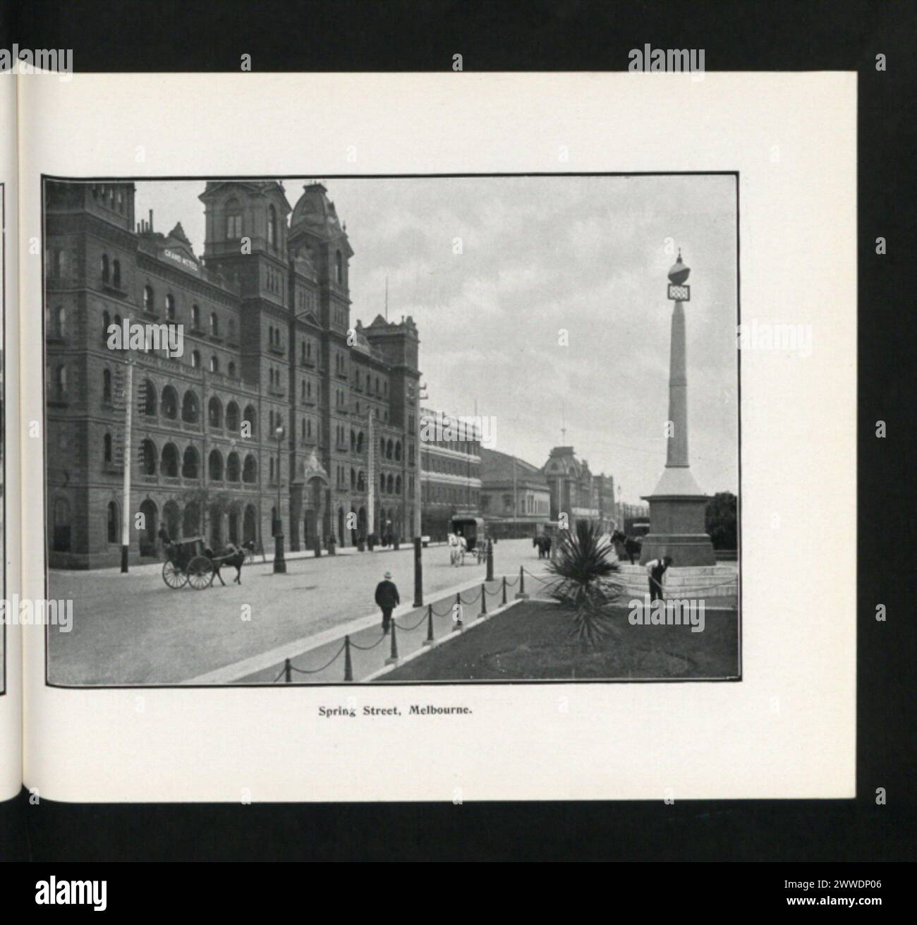 Spring Street in Melbourne, Australia, showing administrative and ...