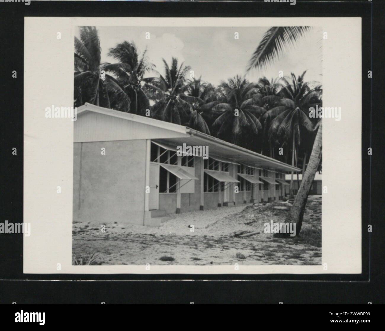Description: A classroom block. King George V School, Tarawa. Gilbert ...