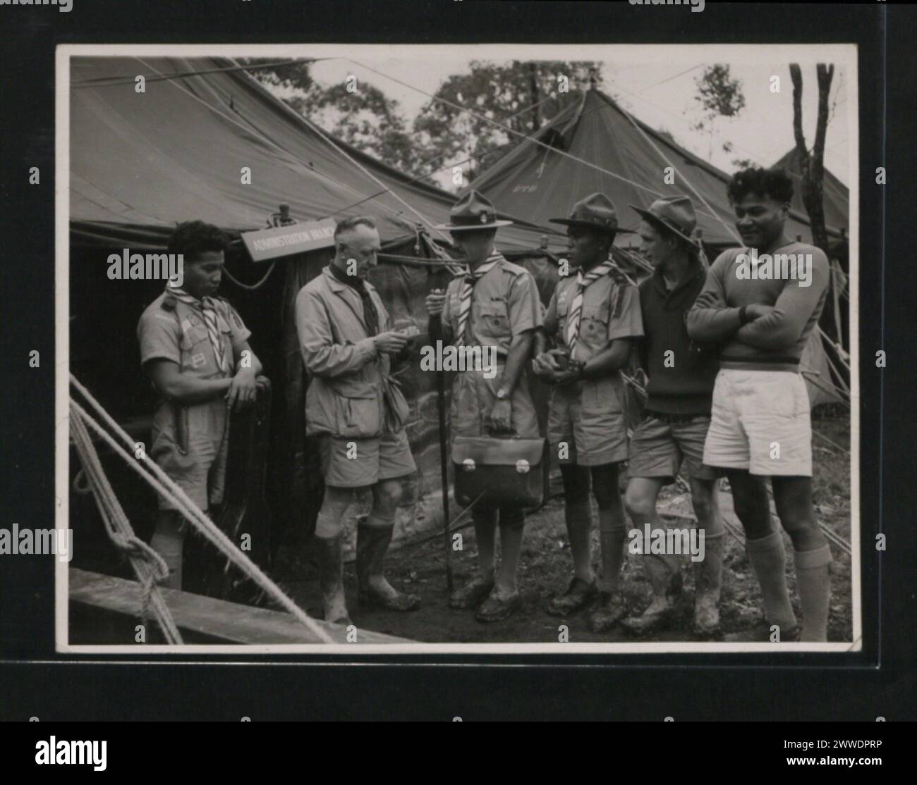 Description: Gilbert and Ellice Islands Scouts at the Pan-Pacific Scout ...
