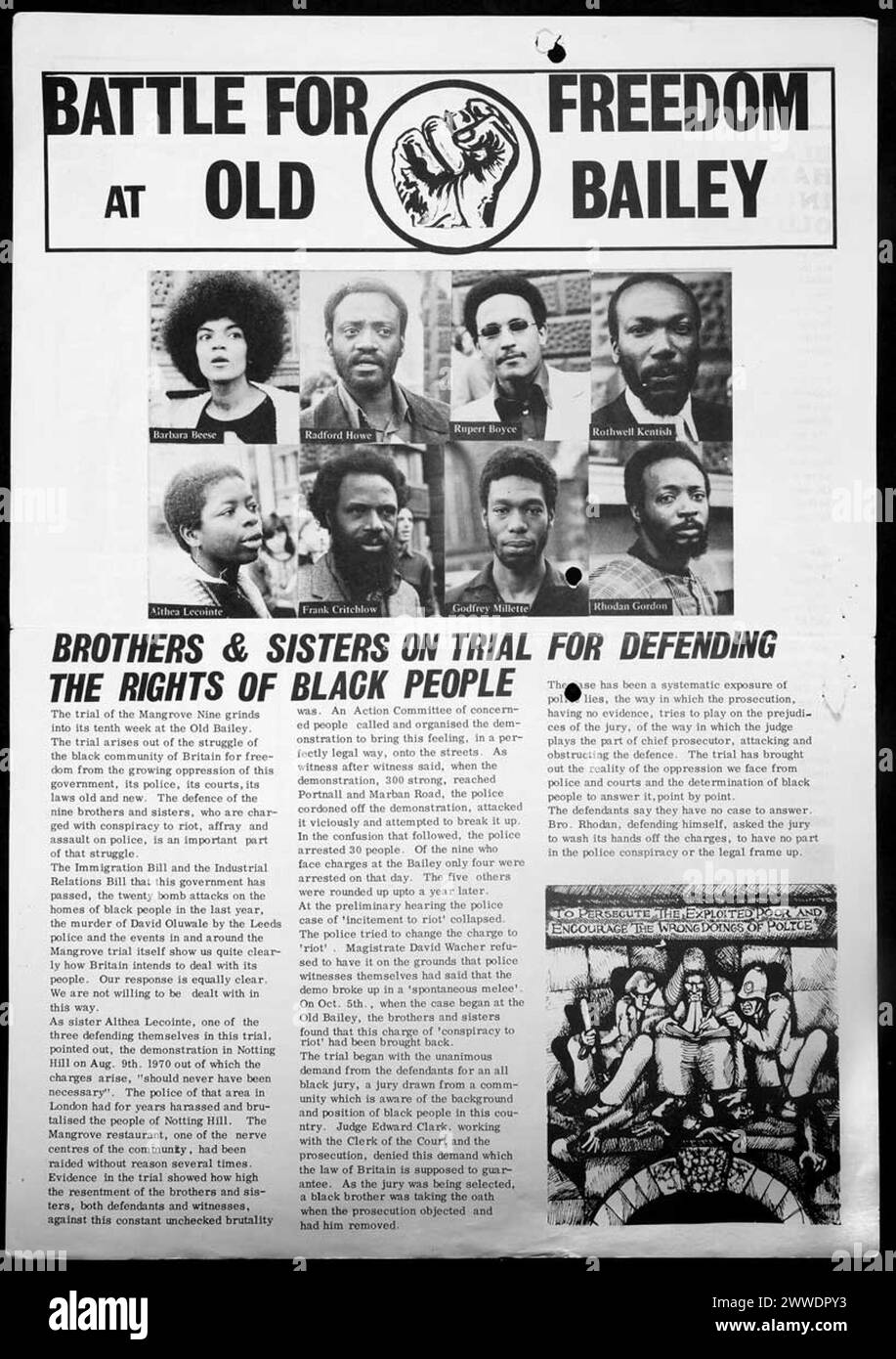 Battle for Freedom at the Old Bailey poster Catalogue reference: HO 325 ...