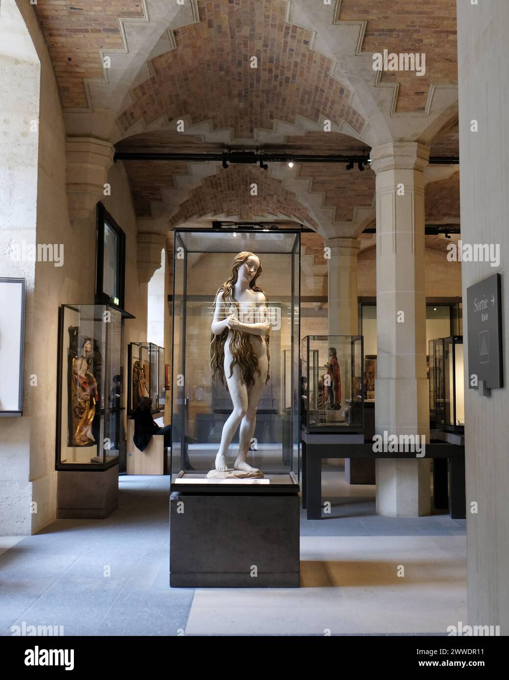 Paris, France - March 10, 2024. Interior of the Louvre Museum, France's ...