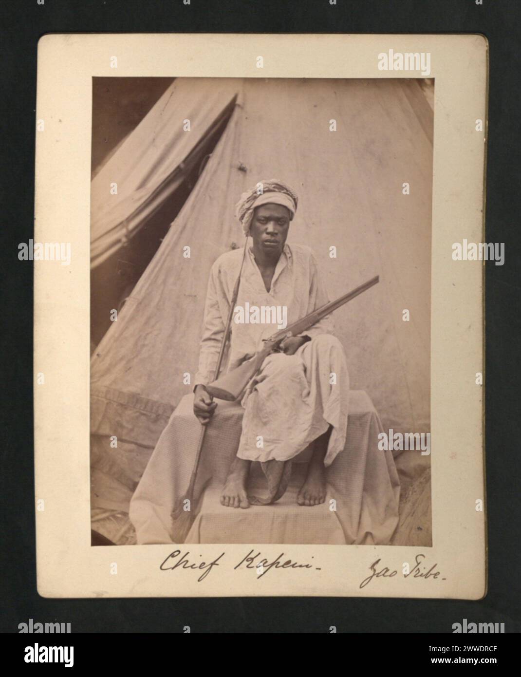 Description: Chief Kapeni. Gao Tribe. africa Stock Photo - Alamy