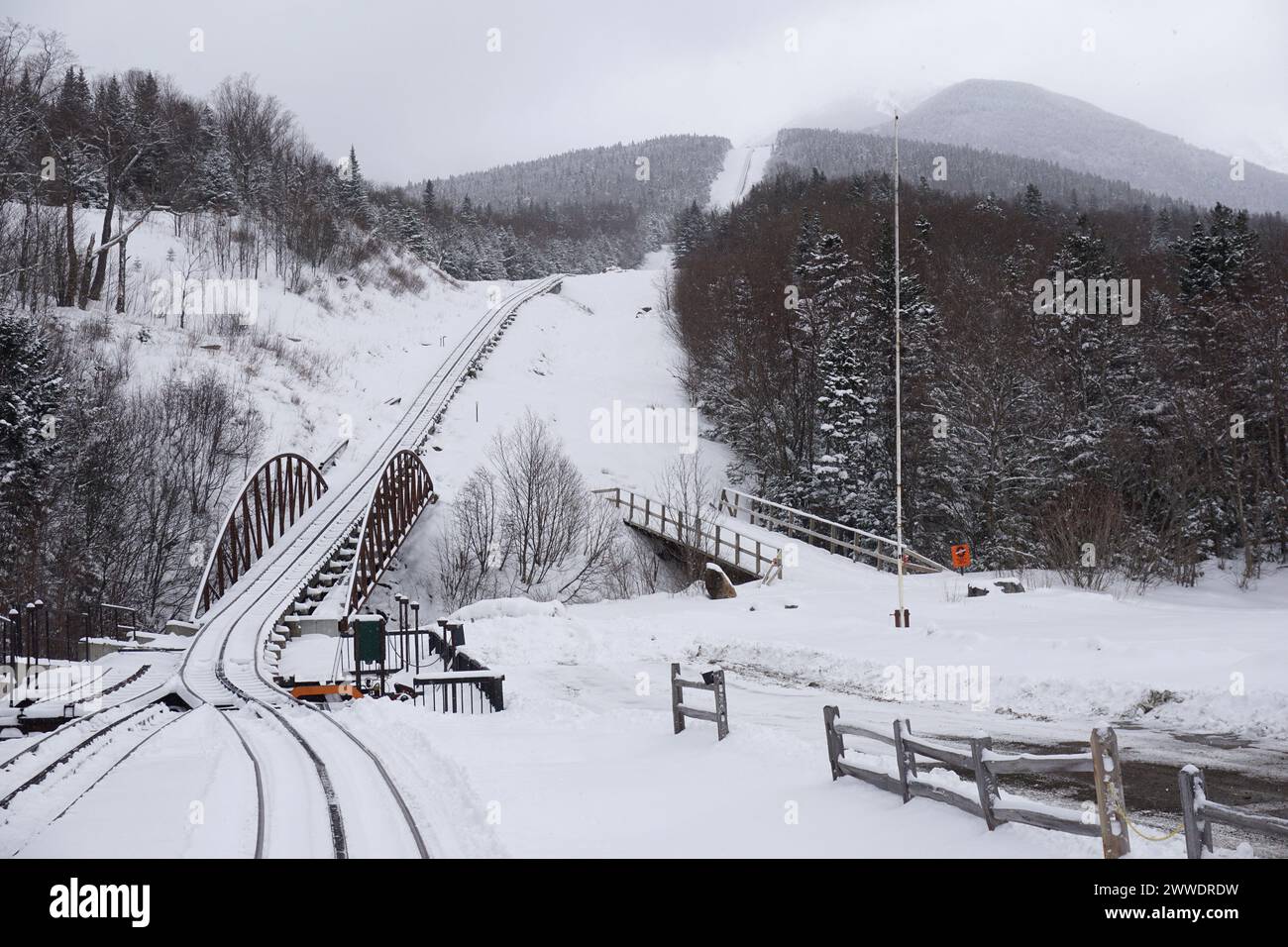 The Mount Washington Cog Railway Stock Photo - Alamy
