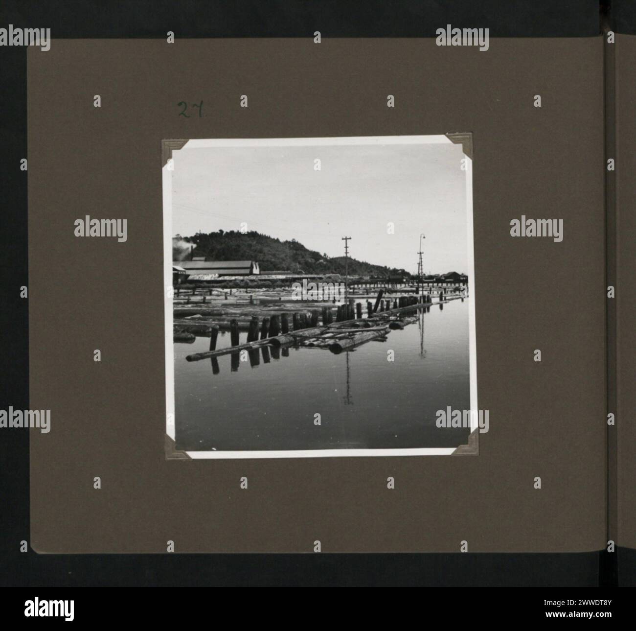 Description: British Borneo Timber Company's Log Storage Pond. Location ...