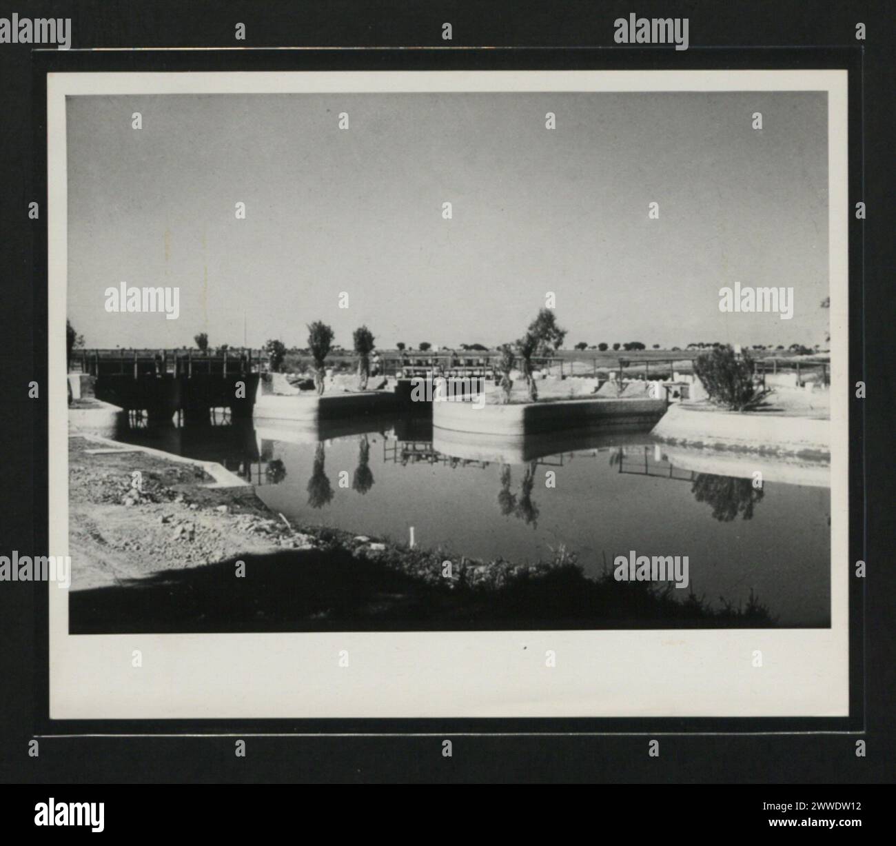 Description: These works, regulating the flow of irrigation water from ...