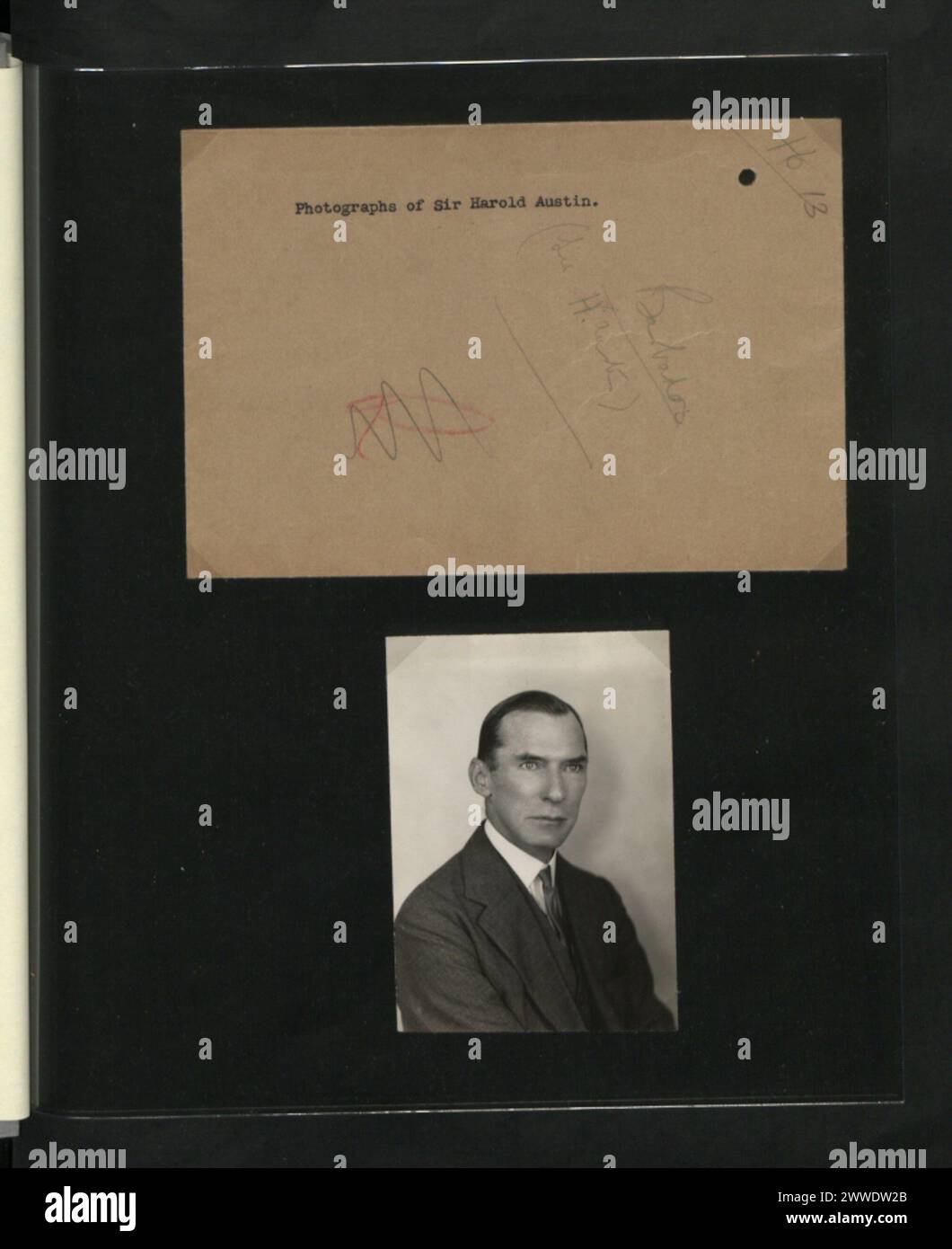 Description: Photograph of Sir Harold Austin. Location: Barbados Date ...