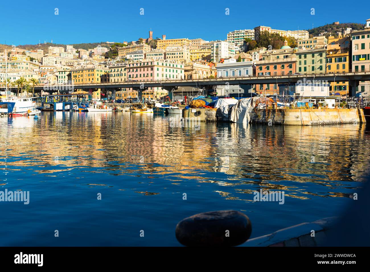 Old Port of Genoa Stock Photo - Alamy