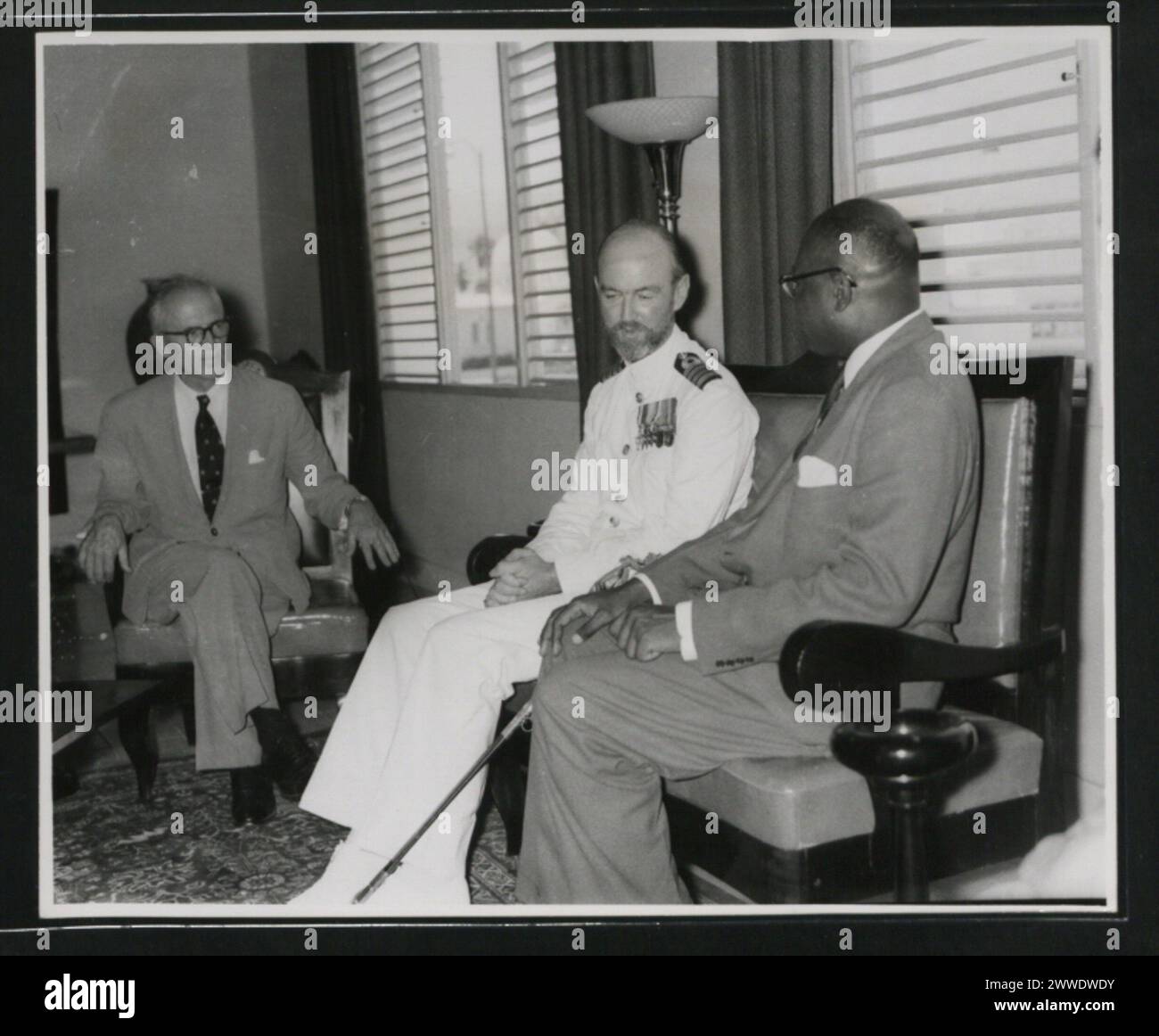 Description: H.B.M. Ambassador, Mr. Sidney Simmonds and Captain R.H ...