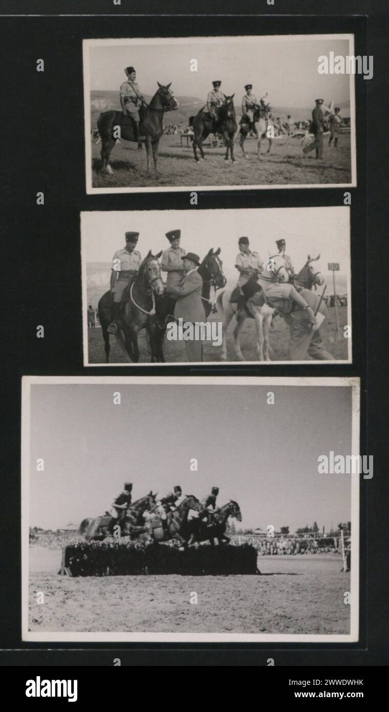 Description: Photographs of the Cavalry Regiment annual sports at Samakh, Palestine Location ...