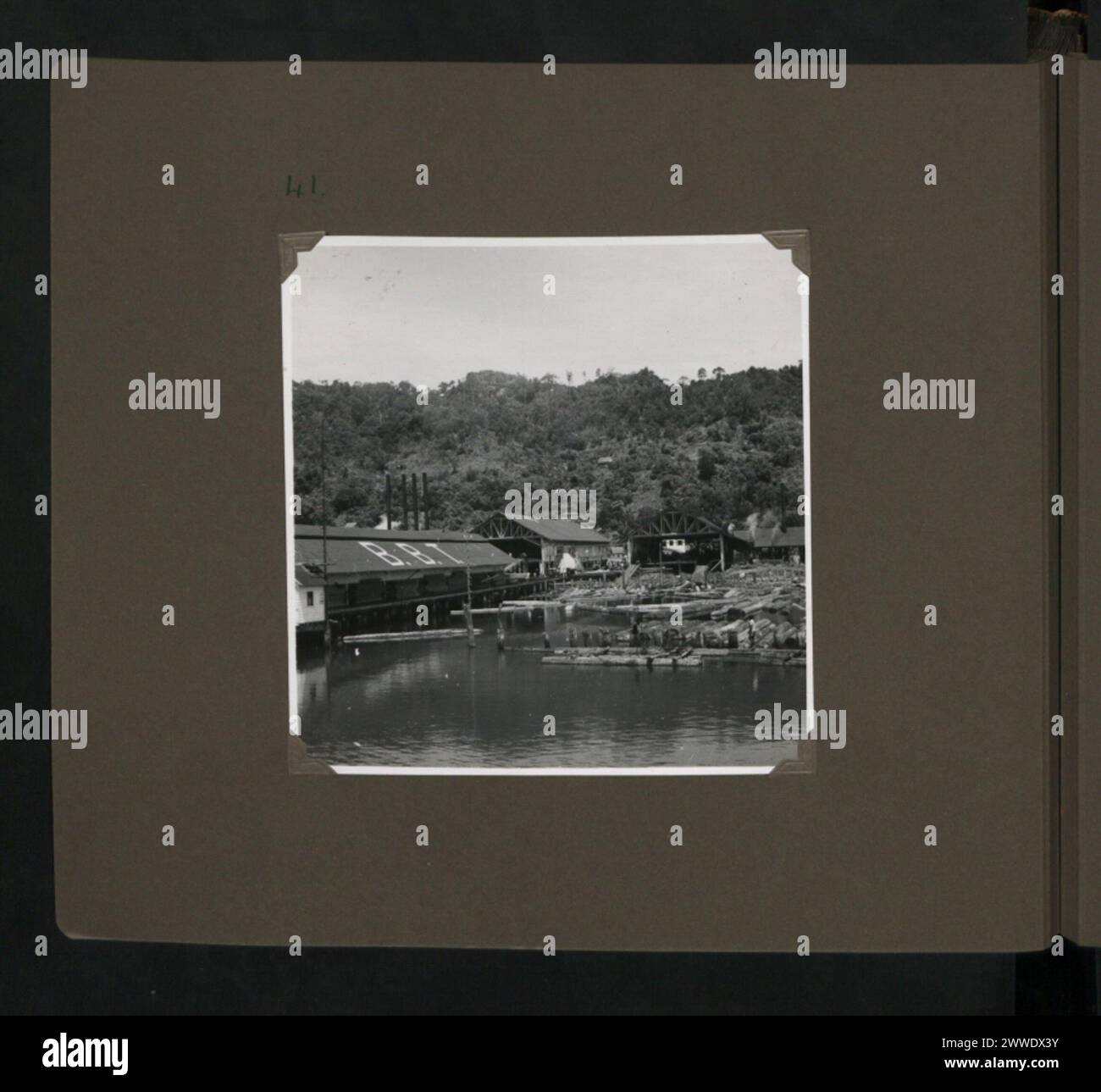 Description: British Borneo Timber Company's sawmill. Location ...