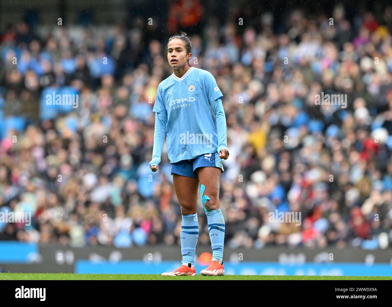 Manchester, UK. 23rd Mar, 2024. Mary Fowler of Manchester City Women ...