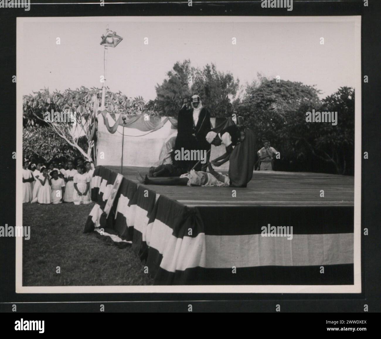 Description: Inter-racial children's pageant. Location: Tanganyika ...