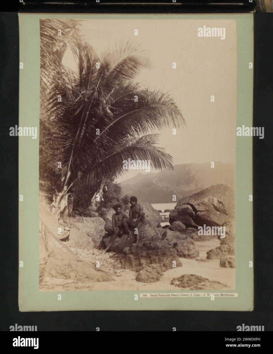 Description: Farm Peak and Stacey Island, S. Cape.-J.W. Lindt ...