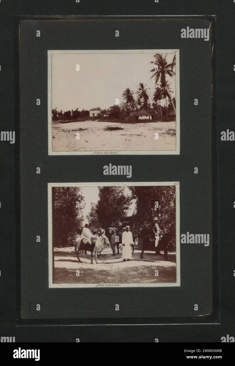 Views of Mkokotoni and Mahonda, highlighting local settlements and ...