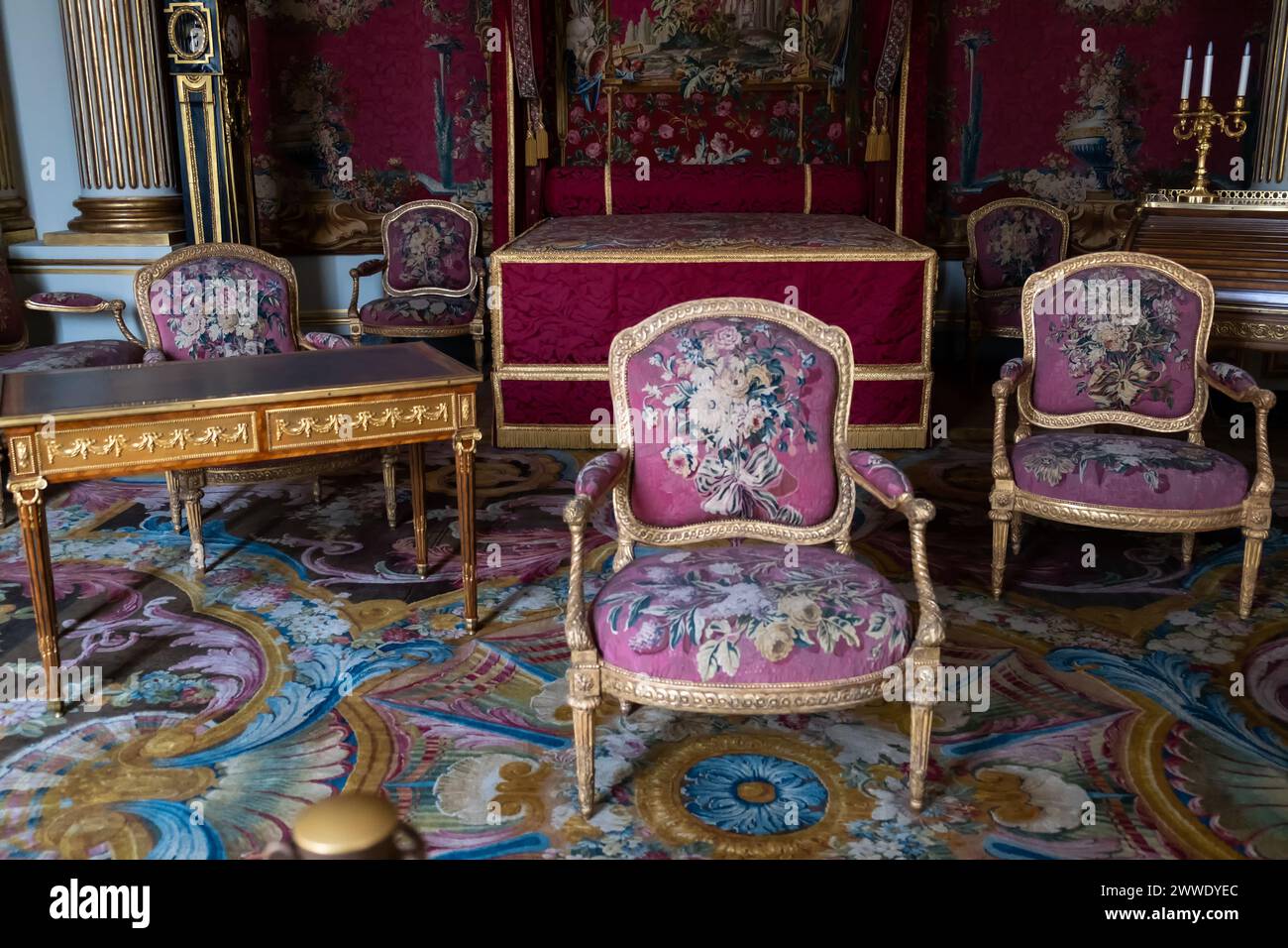Paris, France - March 10, 2024. Interior of the Louvre Museum, France's ...