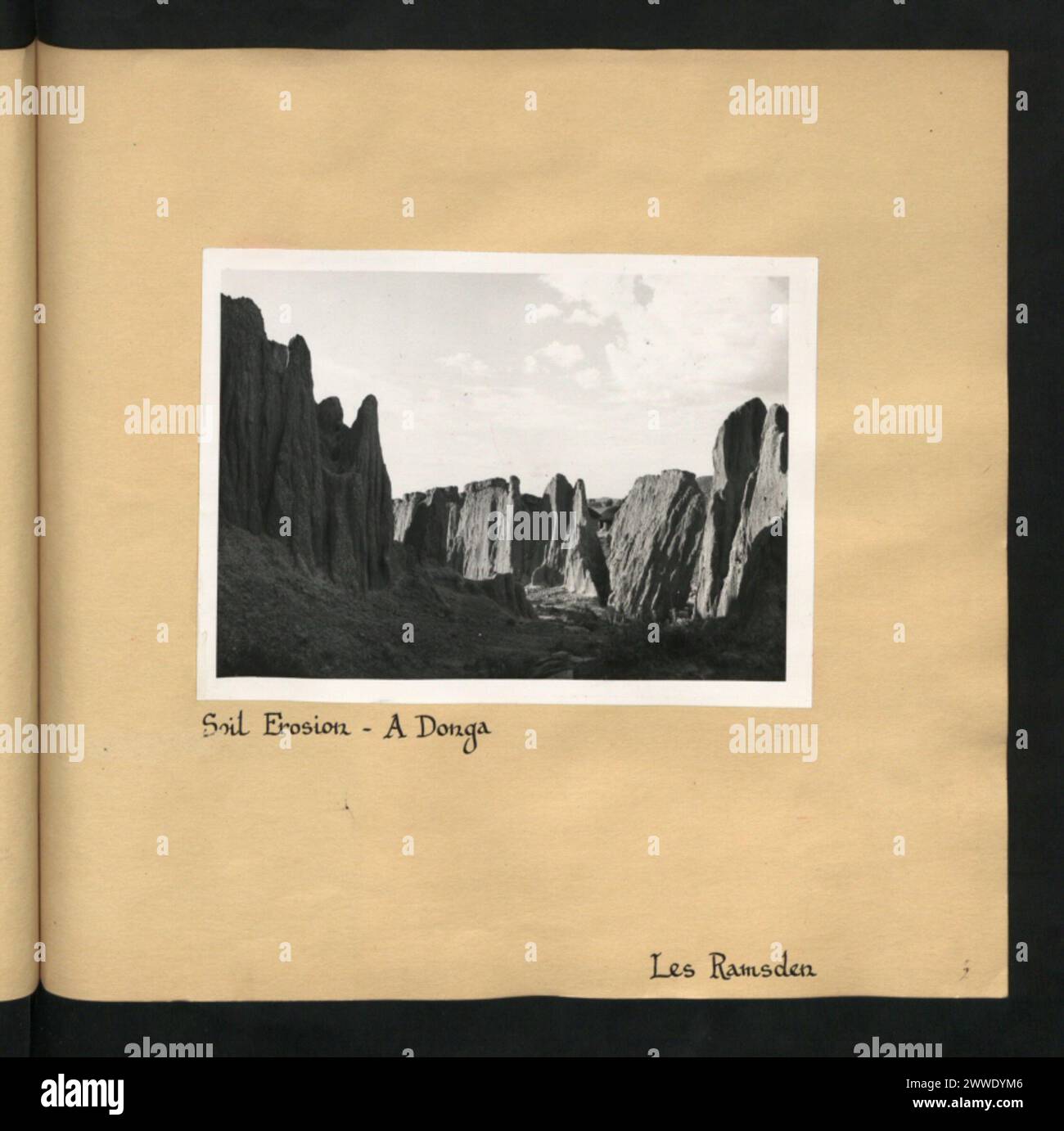 Photographs from Basutoland in 1956 showing soil erosion, Koro Koro Dam ...
