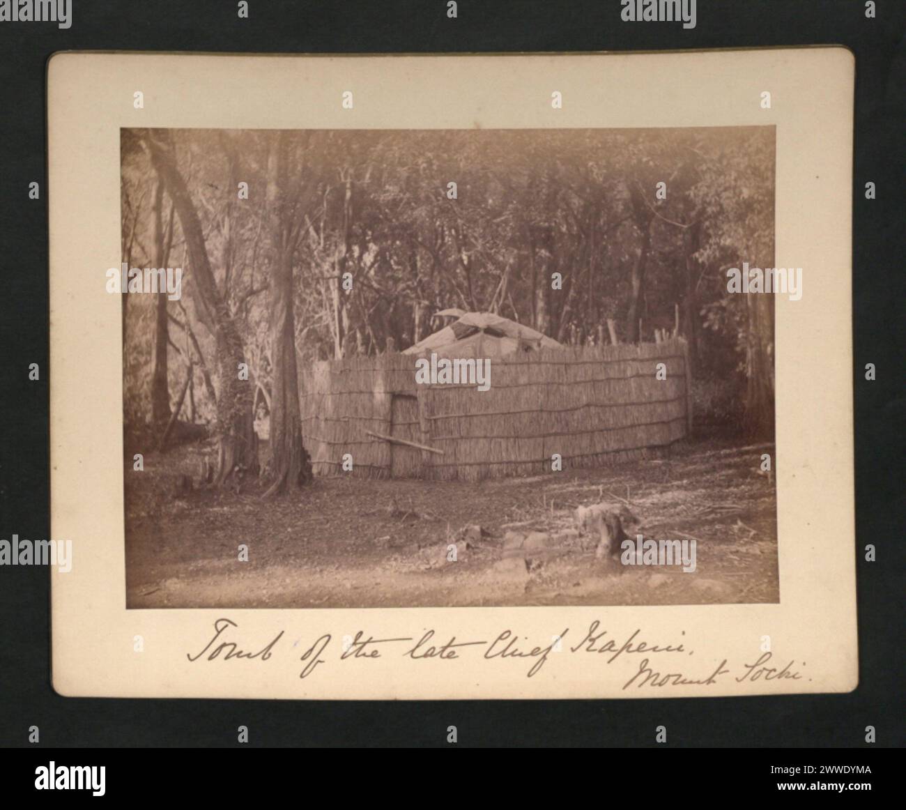 Description: Tomb of the Late Chief Kapeni, Mount Sochi. Location ...