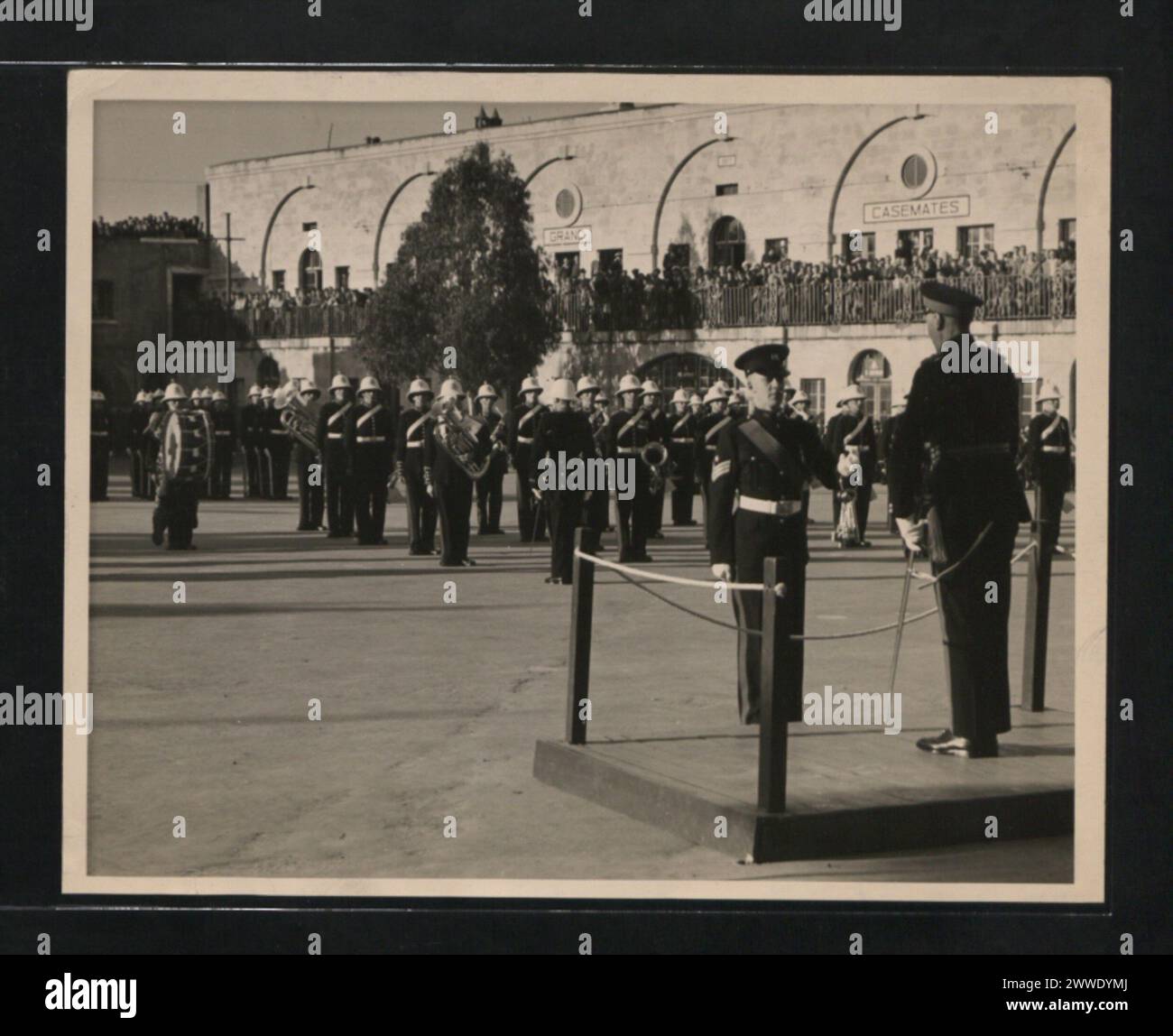 Description: Ceremony of the Keys performed by the Royal Marines from H ...
