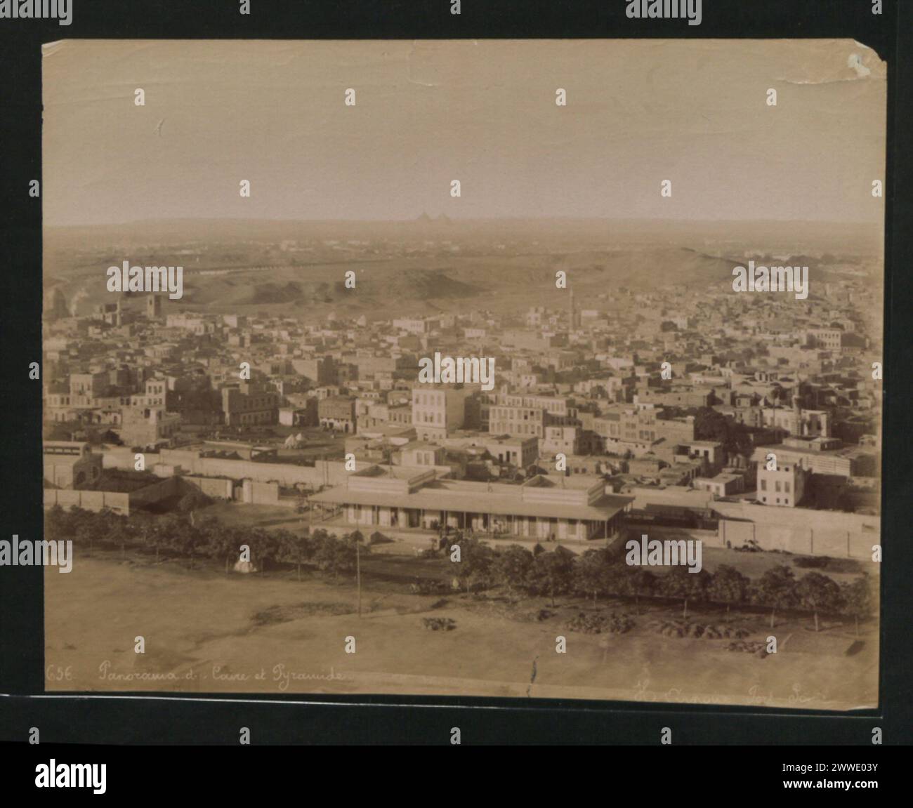 Panorama number 656 depicts Cairo and the Pyramids, photographed by H ...