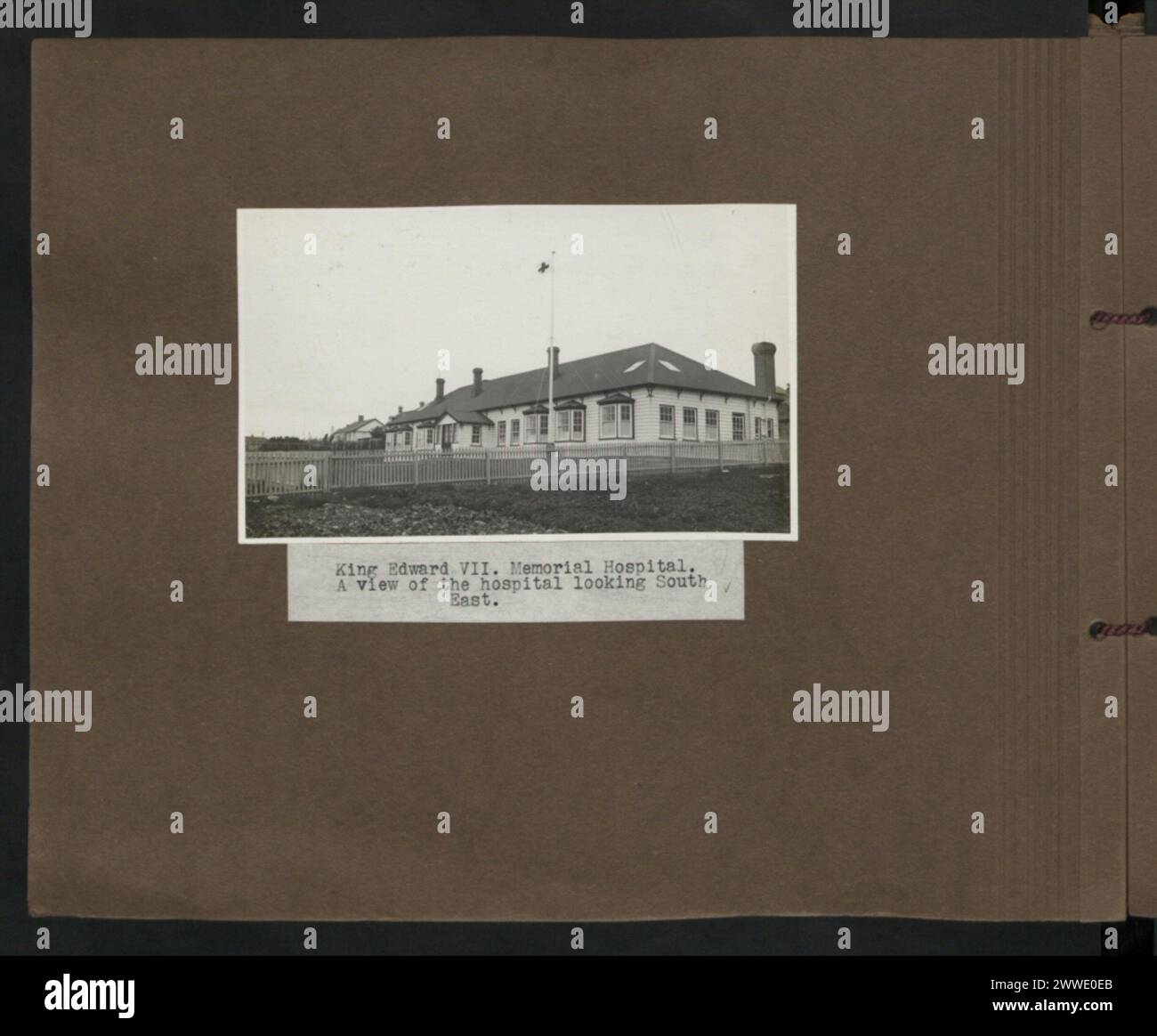 Description: King Edward VII Memorial Hospital. A view of the hospital ...
