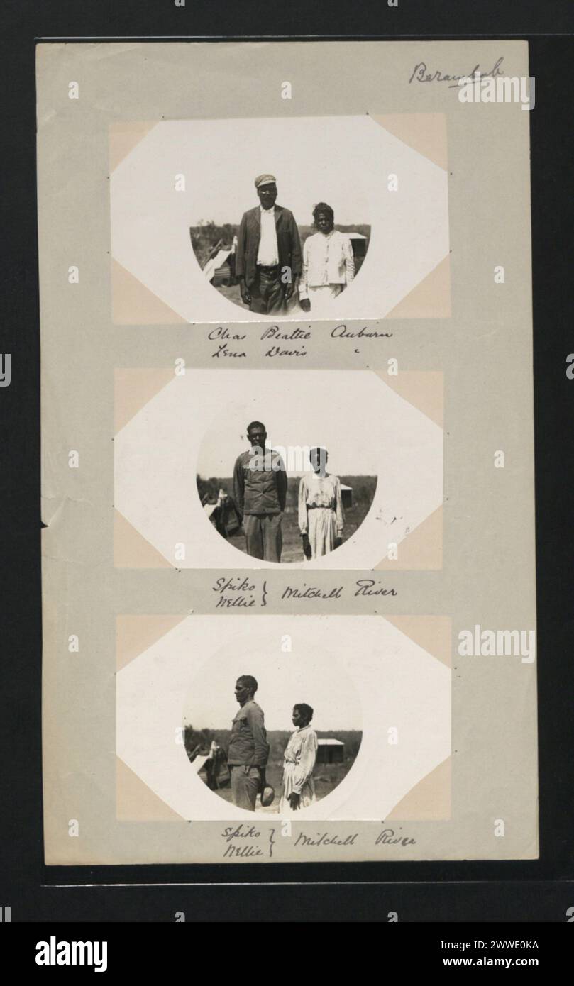 Photograph showing individuals barambah aboriginal settlement hi-res ...