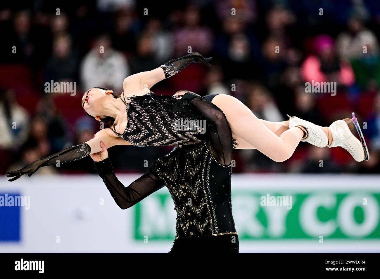 Yuka ORIHARA & Juho PIRINEN (FIN), during Ice Dance Free Dance, at the ...